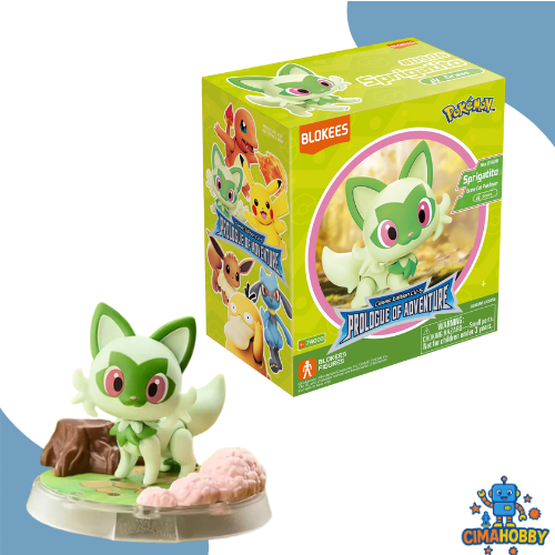 Blokees Pokemon Classic Edition - S Sprigatito Snap Fit Model Kit Toy ...