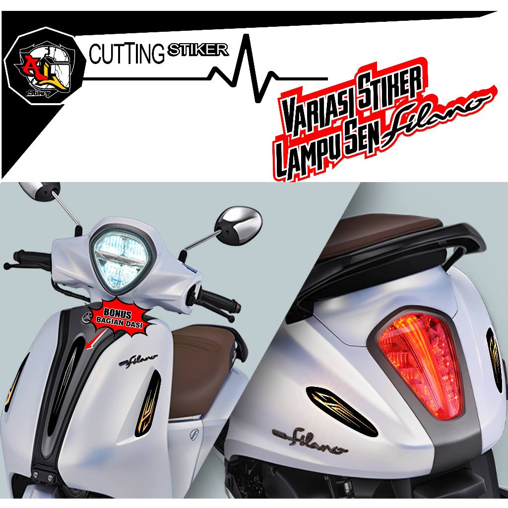 สติ๊กเกอร์ตัด/GRAND FILANO/MTF 1 SEN LIGHT STICKER/ป้องกันเชื้อรา ...