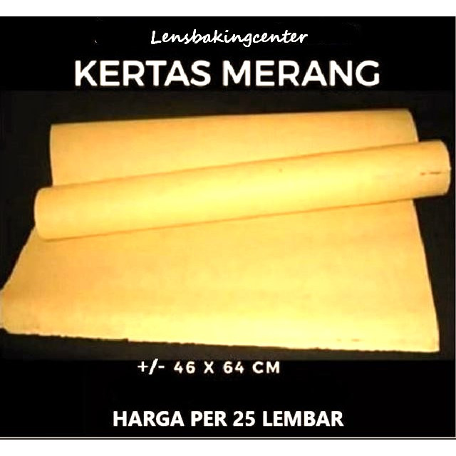 Merang Paper for Absorbent / Absorbing Cooking Oil uk 64 x 46 บรรจุ 25 ...