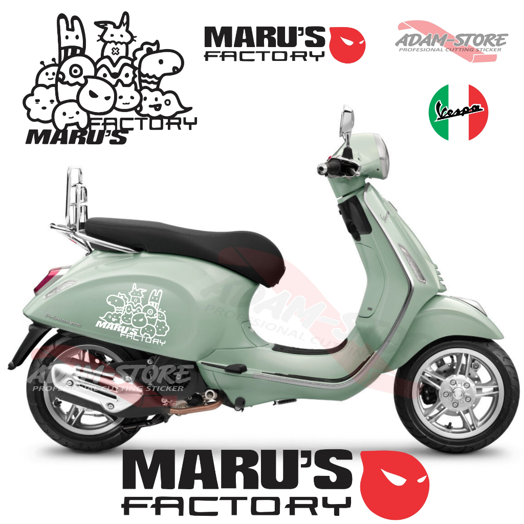 VMR2 marus Factory Sticker / Vespa Matic Motorcycle Sticker / marus ...