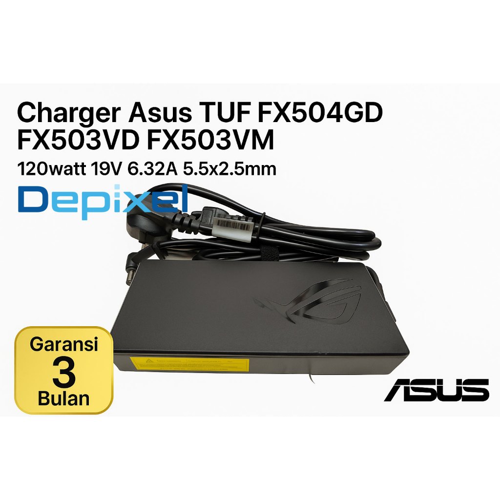 Asus TUF FX504GD FX503VD Series อะแดปเตอร์ชาร์จ 5.5*2.5 มม.6.32A 120 ...