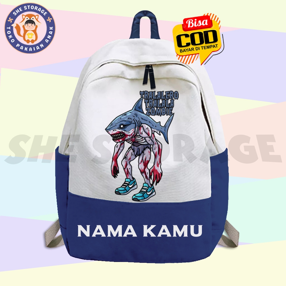 (ฟรี NAME PRINTING) CHILDRENS BACKPACK ANOMALY TRALALERO TALALA ZOMBIE ...