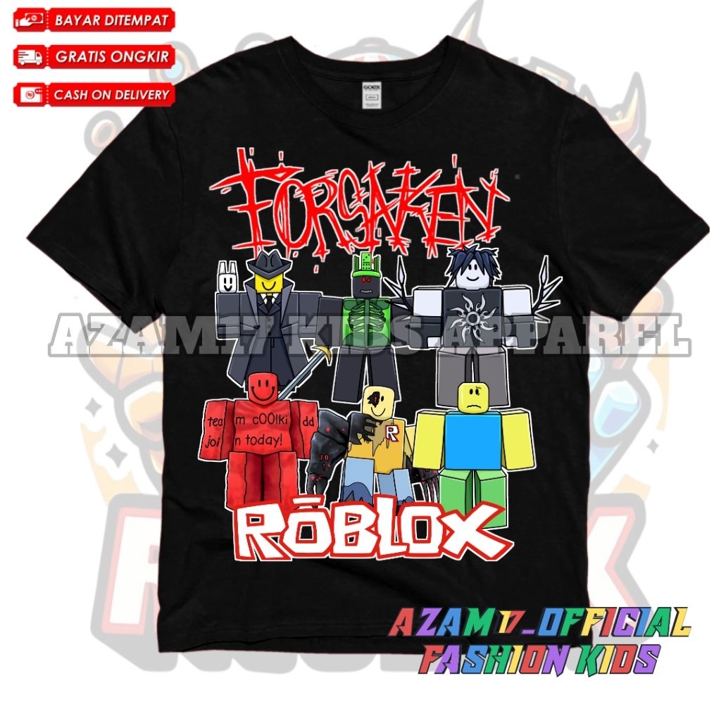 Roblox Forsaken Game เสื้อยืดเด็ก ชื่อฟรี / Roblox Forsaken เสื้อยืด ...