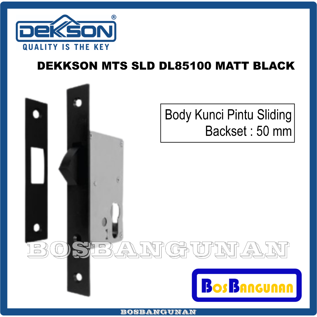 ตัวล็อคประตูเลื่อน DEKKSON MTS SLD DL85100 MATT BLACK / Body Trigger ...