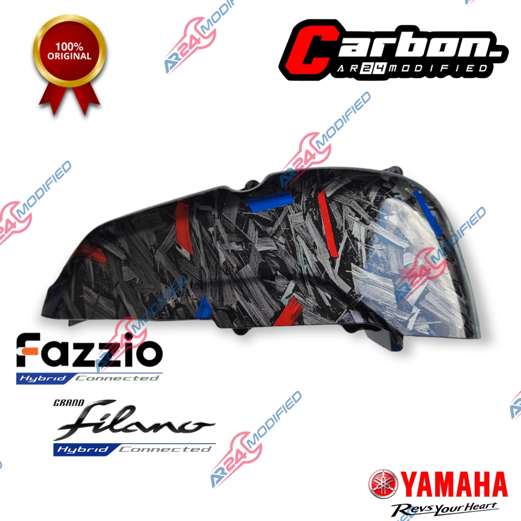 Yamaha Fazzio & Yamaha Grand Filano Carbon Wtp ฝาปิดกรอง Dip Forged สับ ...