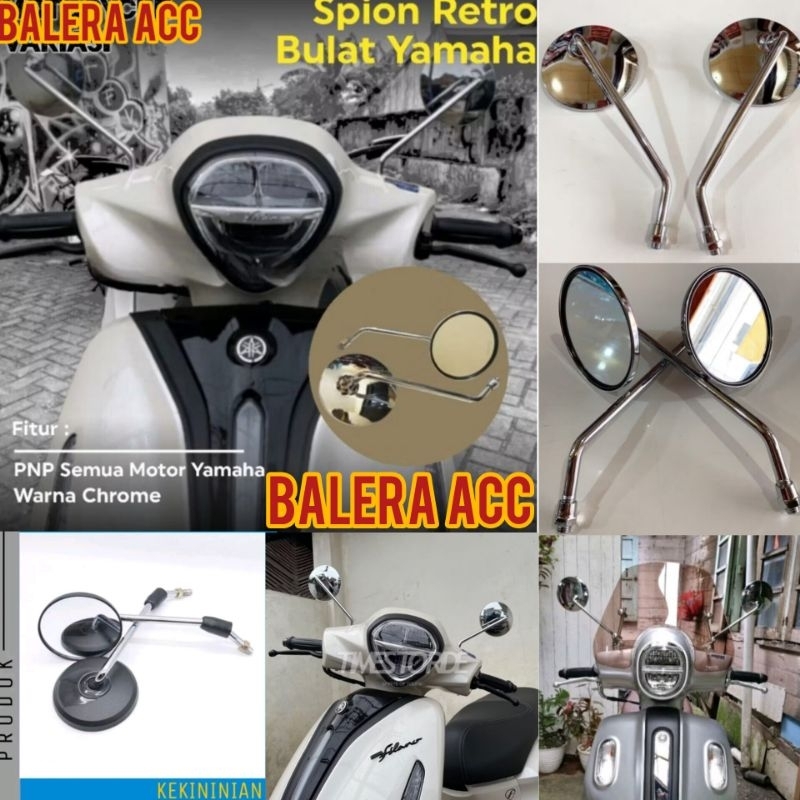 Fazzio Grand Filano Fino Round Mirror Retro Round Mirror | Shopee Thailand