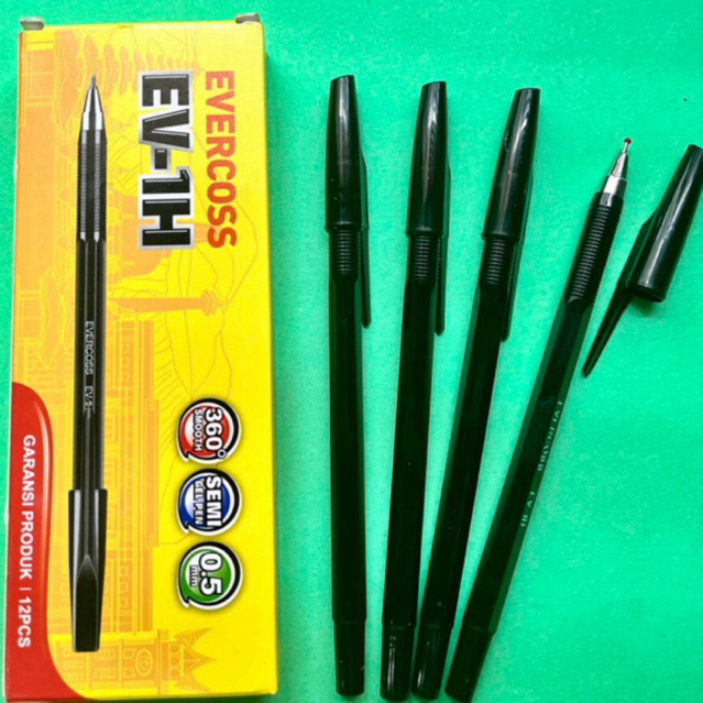 Semi GEL PEN EV-1 EVERCOSS/12 ชิ้น/0,5MM | Shopee Thailand