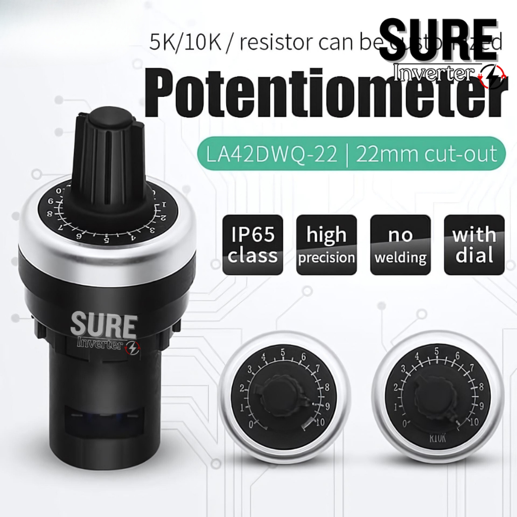 10k & 5K Potentiometer VSD VFD การติดตั้งอินเวอร์เตอร์ Converter ...