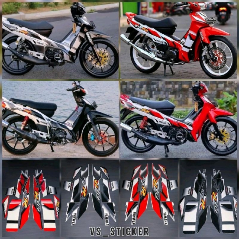 Merah HITAM PUTIH แถบรถจักรยานยนต์ LIST BODY STANDARD FIZR FIZ R ...