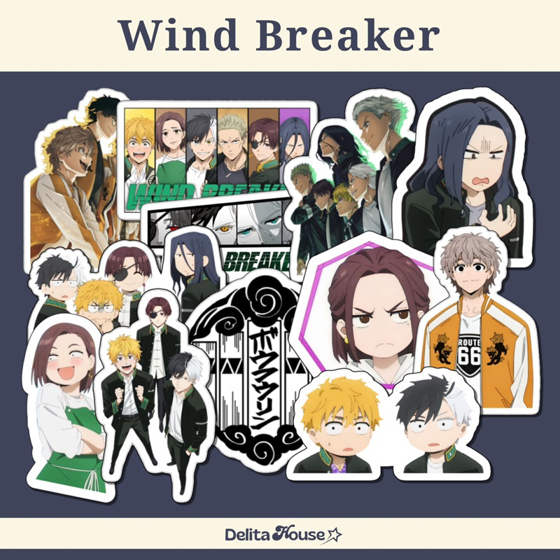 Anime Wind Breaker Sticker Haruka sakura Hajime umebiya togame jo ...