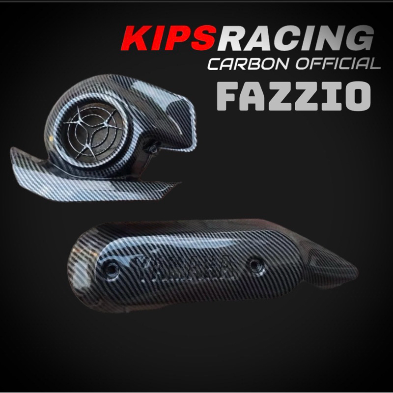 Fazzio CARBON FAN AND CARBON KNALPIT COVER 2 ชิ้น ️Fazzio carbon wtp ...