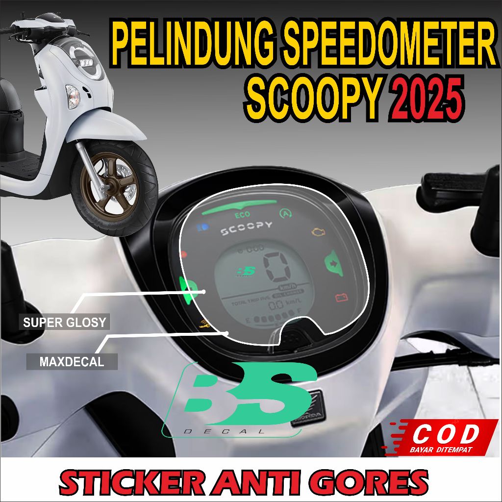สติ๊กเกอร์ป้องกันรอยขีดข่วน SCOOPY SPEEDOMETER NEW 2025 / สติ๊กเกอร์ ...