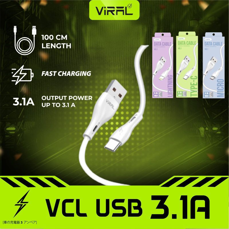 สาย USB Viral VCL 3.1A Type-C | Shopee Thailand