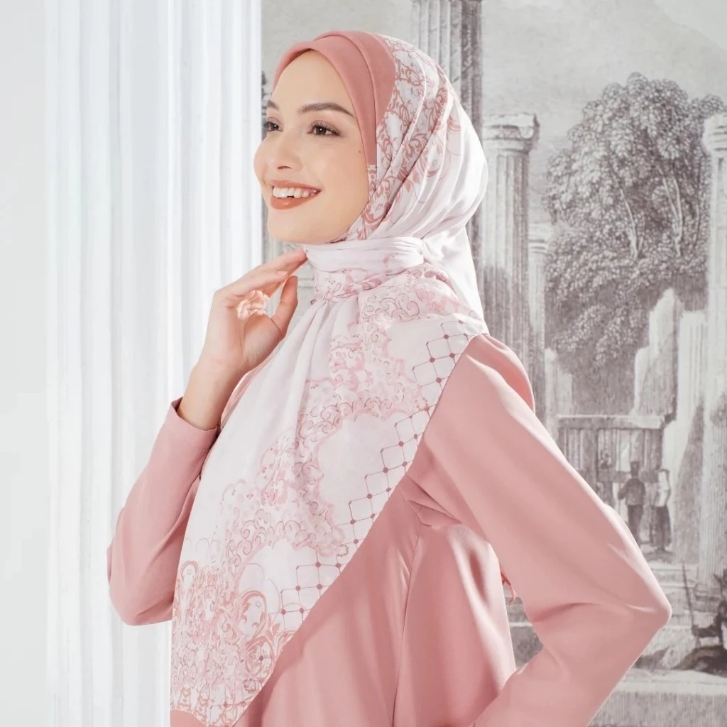 ผ้าพันคอฟรีกล่อง) ZOYA Fugy Scarf Last Motif - แฟชั่นมุสลิมสี่เหลี่ยม ...