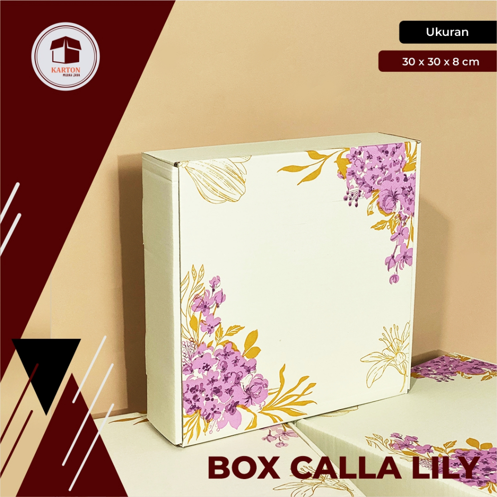 Calla LILY Box LS 30x30x8cm - กล่อง/กล่องแฮมเบอร์เกอร์/กล่องของที่ระลึก ...
