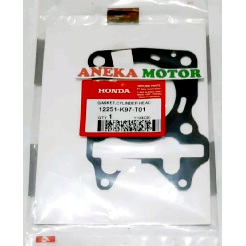 ปะเก็นบล็อกฝาสูบ Honda PCX 150 K97 ADV 150 PNP Vario 150 K59 100% Original Honda AHM 12251-K97 ...