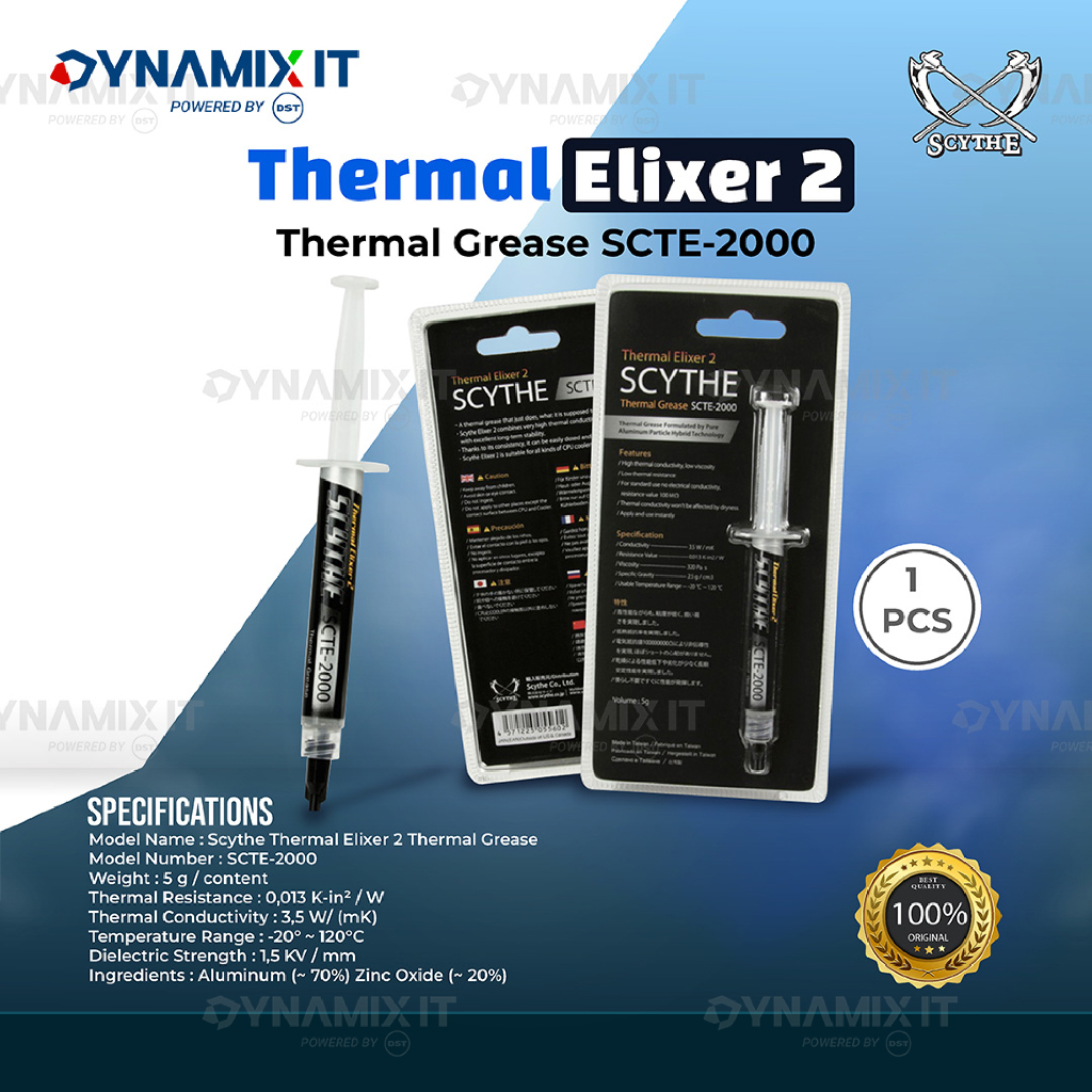 Scythe Thermal ELIXER 2 SCTE-2000 Thermal Compound Paste | วางความร้อน ...