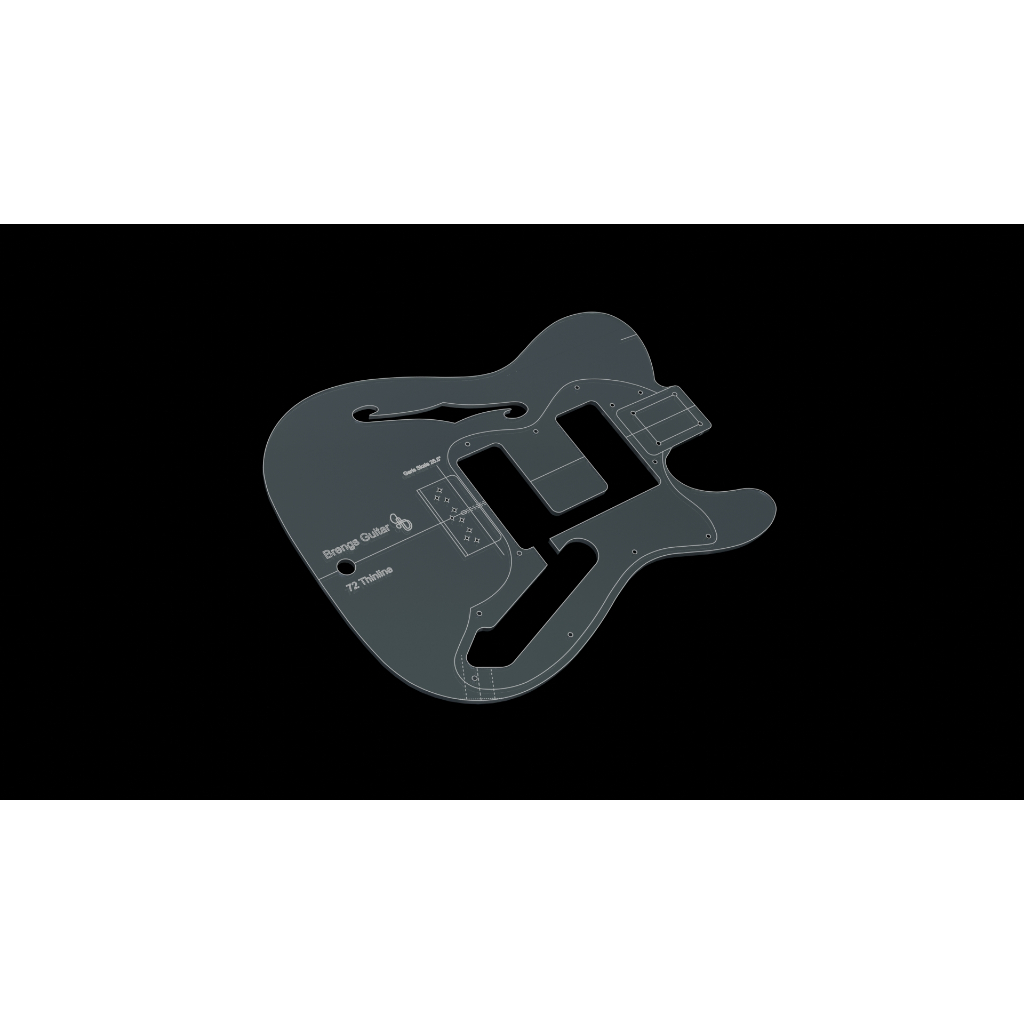 Telecaster Thinline Body Template/กีตาร์ไฟฟ้าอะคริลิค Mal | Shopee Thailand