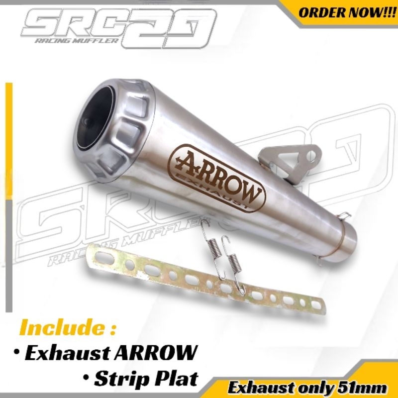 Exzos ARROW ท่อไอเสียสากล รถจักรยานยนต์ทั้งหมด สแตนเลส | Shopee Thailand