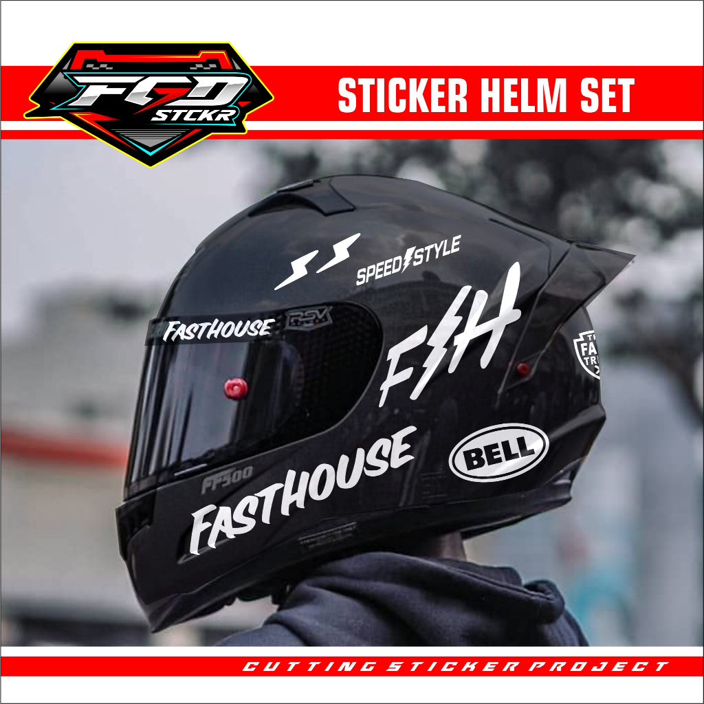 สติ๊กเกอร์หมวกกันน็อค - FASTHOUSE Sticker ชุดตัดสําหรับหมวกกันน็อค ...