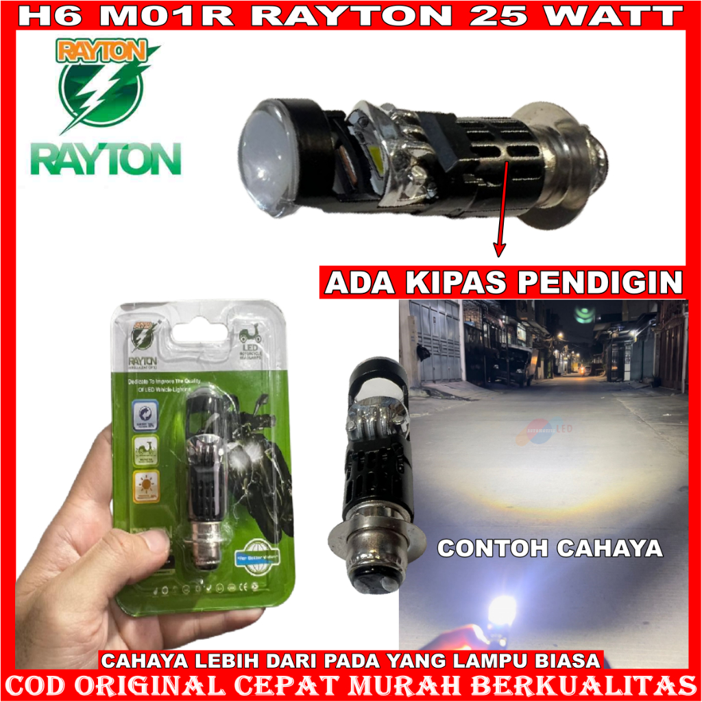 Cahaya Original ไฟหน้า H6 RTD RAYTON M01R Light BILED UNIVERSAL โคมไฟรถ ...