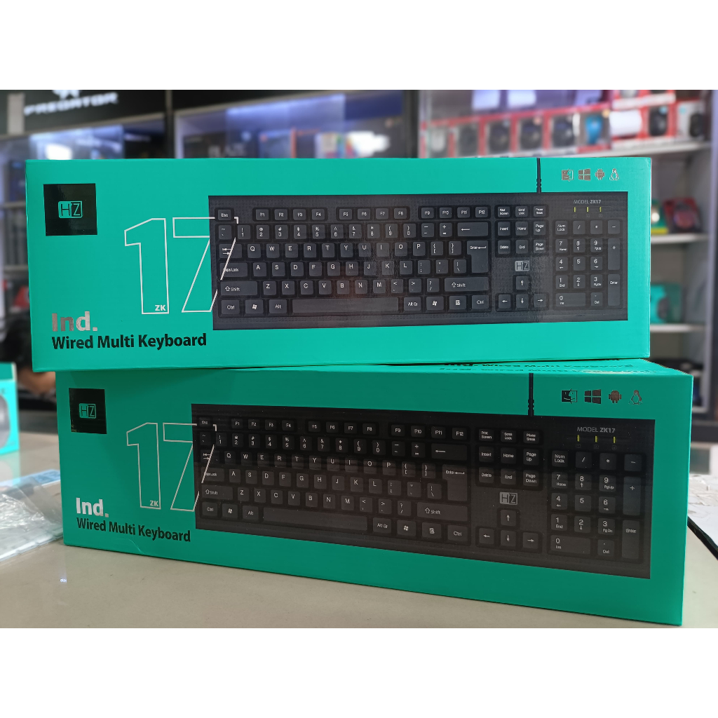 คีย์บอร์ดพีซีมาตรฐาน Heatz USB ZK17 | คีย์บอร์ดคอมพิวเตอร์ ยูเอสบี ...