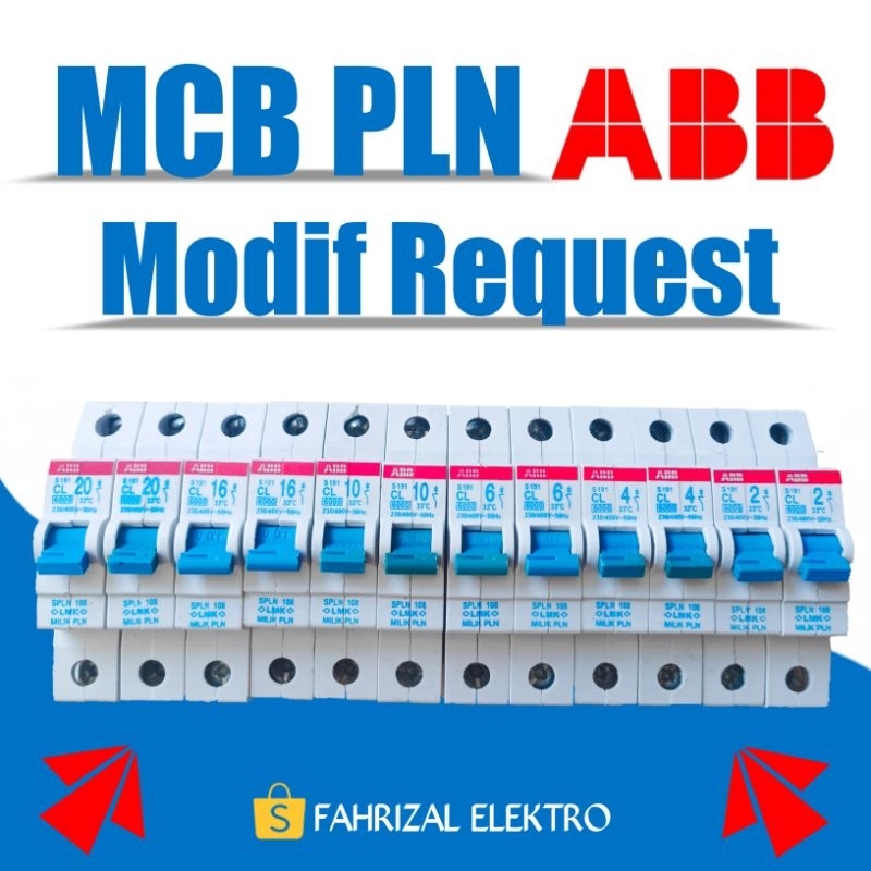 Mcb PLN ABB ดัดแปลงคําขอ 1 เฟส ป้องกันรอยขีดข่วน | Shopee Thailand