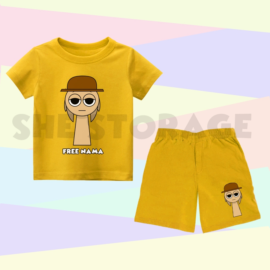 ชุดเด็ก CHARACTER TENNNER CHARACTER (TAN) INCREDIBOX SPRUNKI GAMES ONE ...