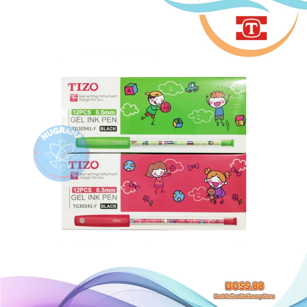 ปากกาเจล / TIZO GEL PEN TG-30541 (12 ชิ้น) | Shopee Thailand
