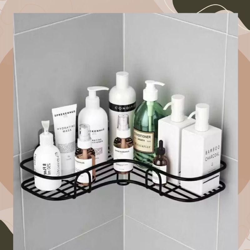 Strong MULTIPURPOSE IRON MOUNTING CORNER RACK พร้อมตะปู | Shopee Thailand