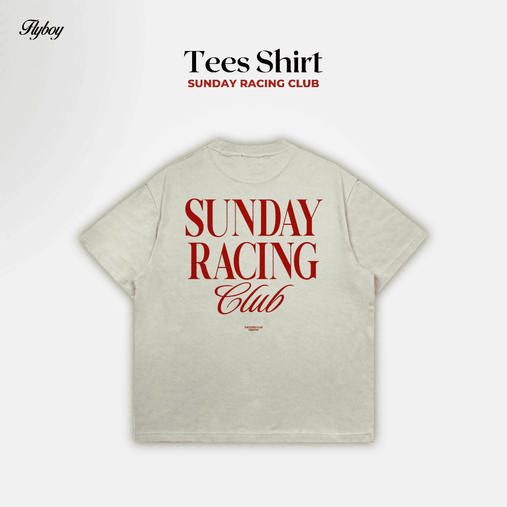 เสื้อยืด SUNDAY RACING CLUB FROM FLYBOY CLUB COTTON COMBED 24S | Shopee ...