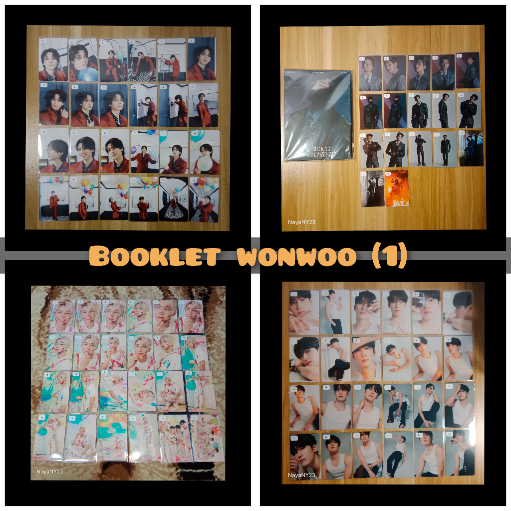 (ซื้อ 3 แถม 1 สุ่ม) Photocard Official Wonwoo Seventeen Booklet Album ...
