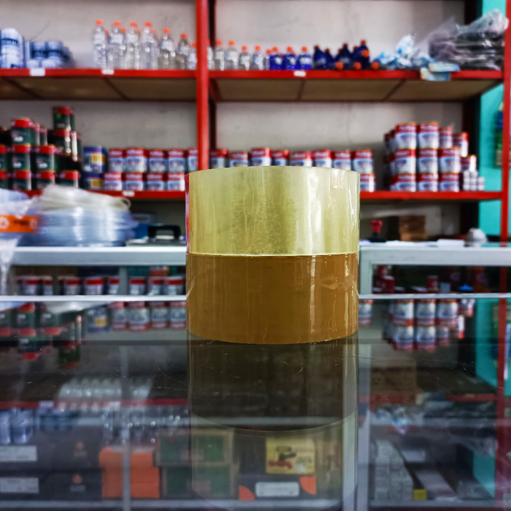 เทปท่อพลาสติก Opp 100 หลา x 2 นิ้ว 48 มม. ฉนวนใส / น้ําตาล | Shopee Thailand