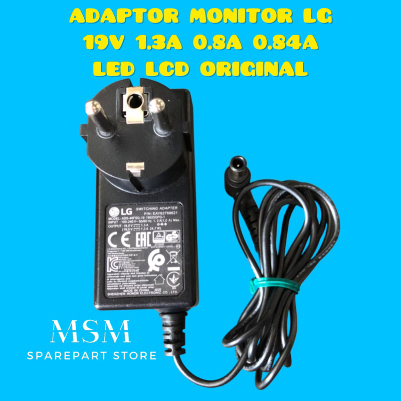 LG 19V 1.3A 0.8A 0.84A LED LCD ORIGINAL MONITOR ADAPTER | Shopee Thailand
