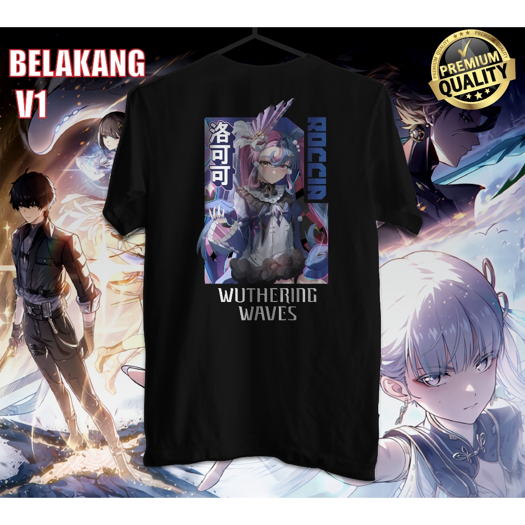 เสื้อยืดเกม Wuthering Waves Roccia | อูฐ | แคลชาโร | เจียนซิน | จิยัน ...