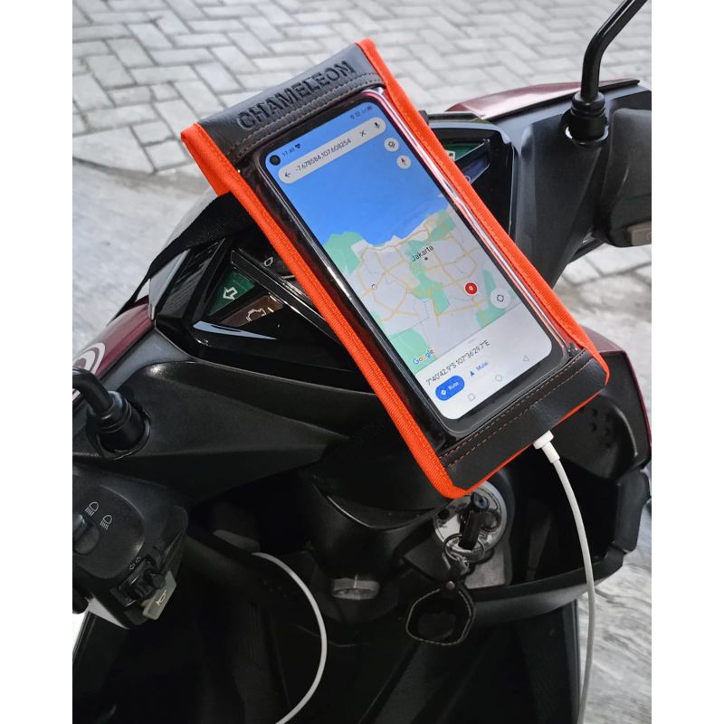 LAYAR กันน้ํา HP HOLDER SUPPORT CHARGER HOLE กันน้ํา HP BAG สําหรับรถ ...