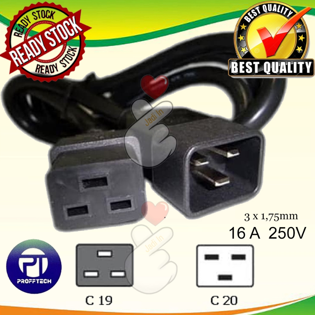 สายไฟเซิร์ฟเวอร์ UPS C19 C20 คุณภาพสูง 1.5 เมตร | Shopee Thailand