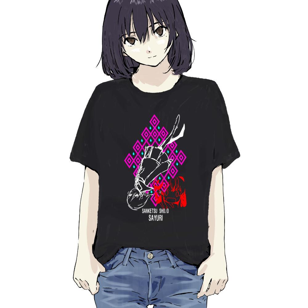 เสื้อยืด Sanketsu Shoujo Sayuri | Shopee Thailand