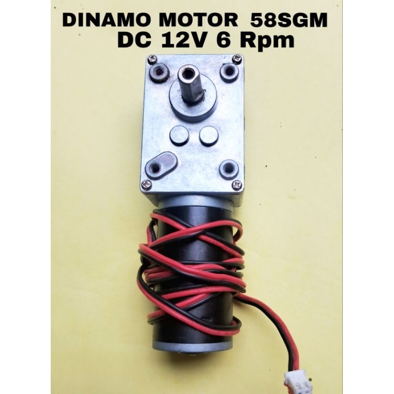 Siku Dynamo DC Motor 58SGM ลดความเร็วเกียร์กล่องเกียร์ข้อศอก DC 12V RPM ...