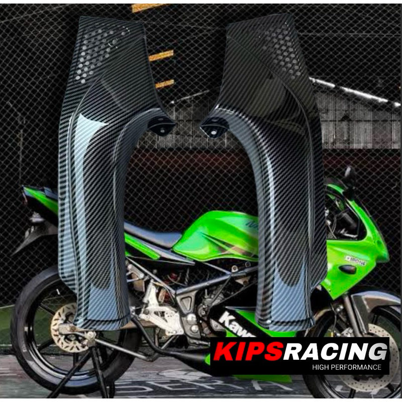 คาร์บอน AIRSCOOP NINJA RR OLD CARBON GLOSSY WING COVER ชุดซ้ายขวา ️ ...
