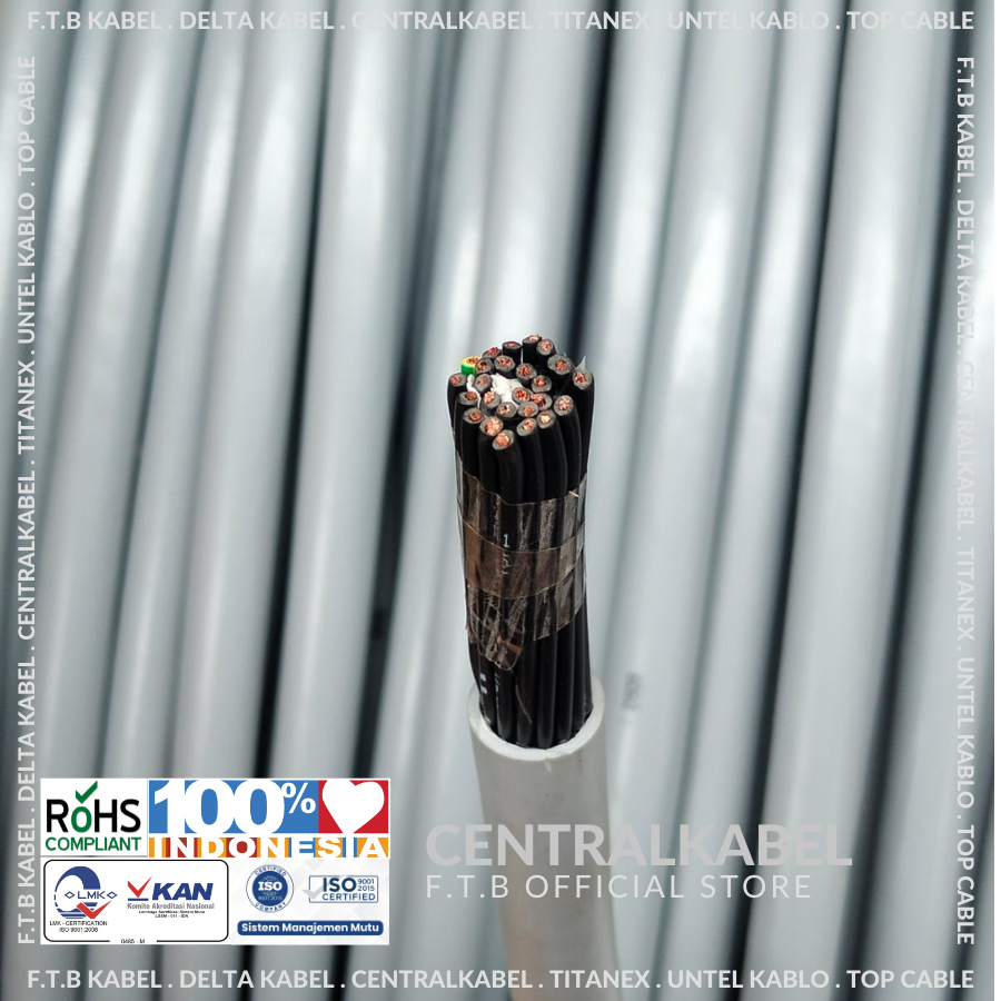 DELTA YSLY-JZ 25x0.5 Sqmm 500V Central KABEL (Dol YSLY-JZ 25x0.5mm YSLY ...