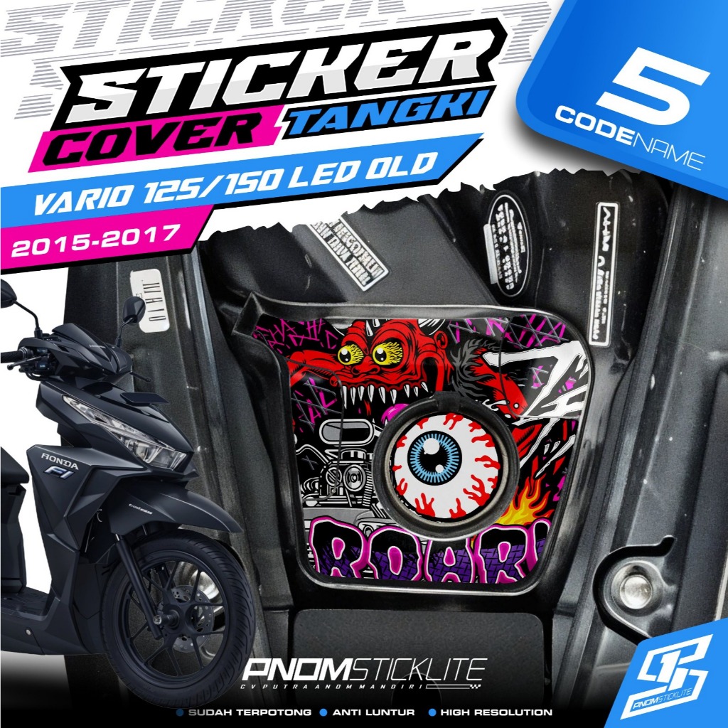 เก่า VARIO LED MOTORCYCLE TANK STICKER 125/150 2015 - 2017 เก่า VARIO ...