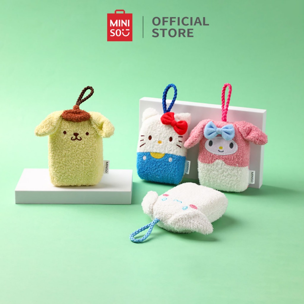 Miniso x Sanrio Character ฟองน้ําอาบน้ําฟองน้ําอาบน้ํารูปทรงน่ารักผ้า ...