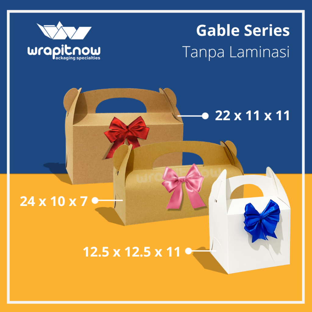 Gable Box 12.5x12.5x11 Gable Box 22x11x11 Gable Box 24x10x7 หวีขนมปัง ...