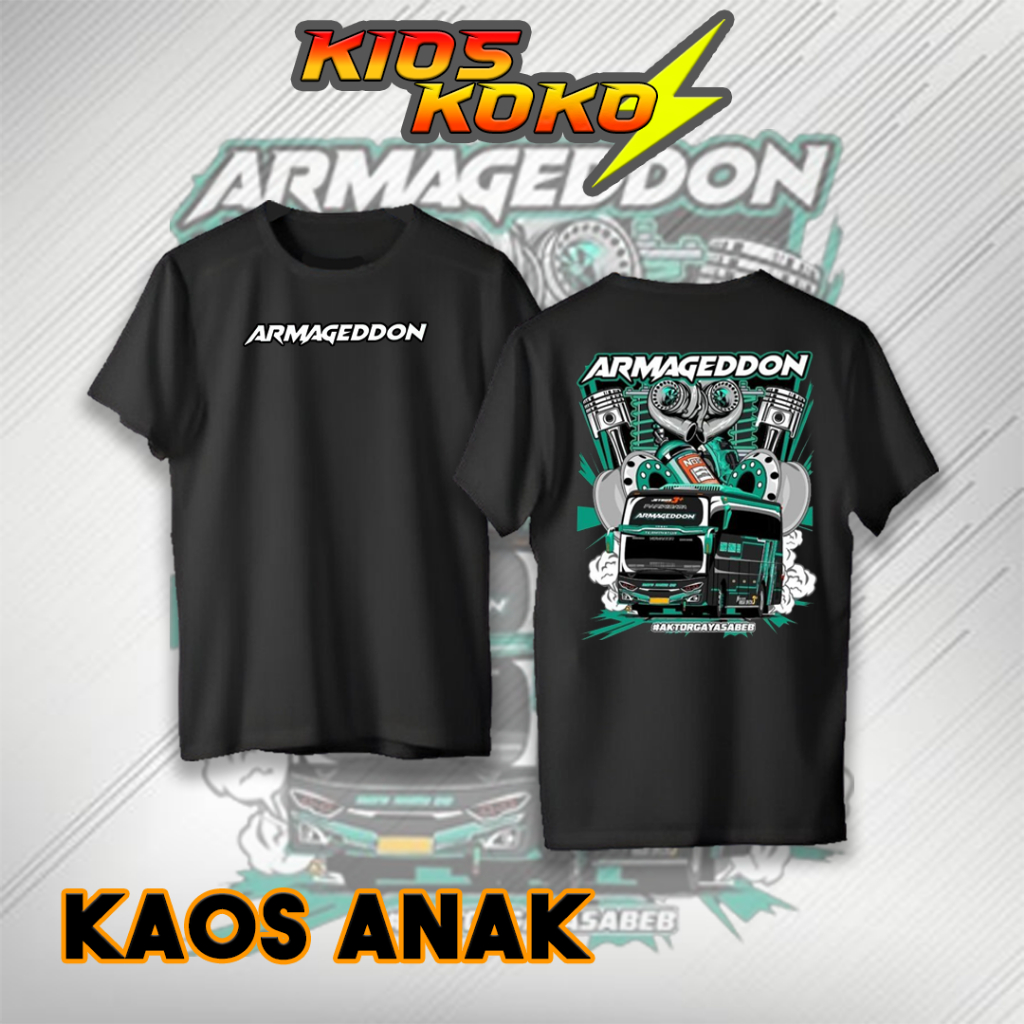 Armageddon BUS MANIA VIRAL CHILDRENS เสื้อยืด | Shopee Thailand
