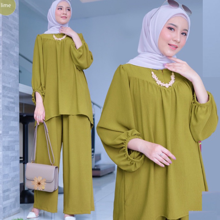 รหัส R83R One Set Jumbo Suit LD 13 Women Crinkle Airflow Premium | Shopee Thailand