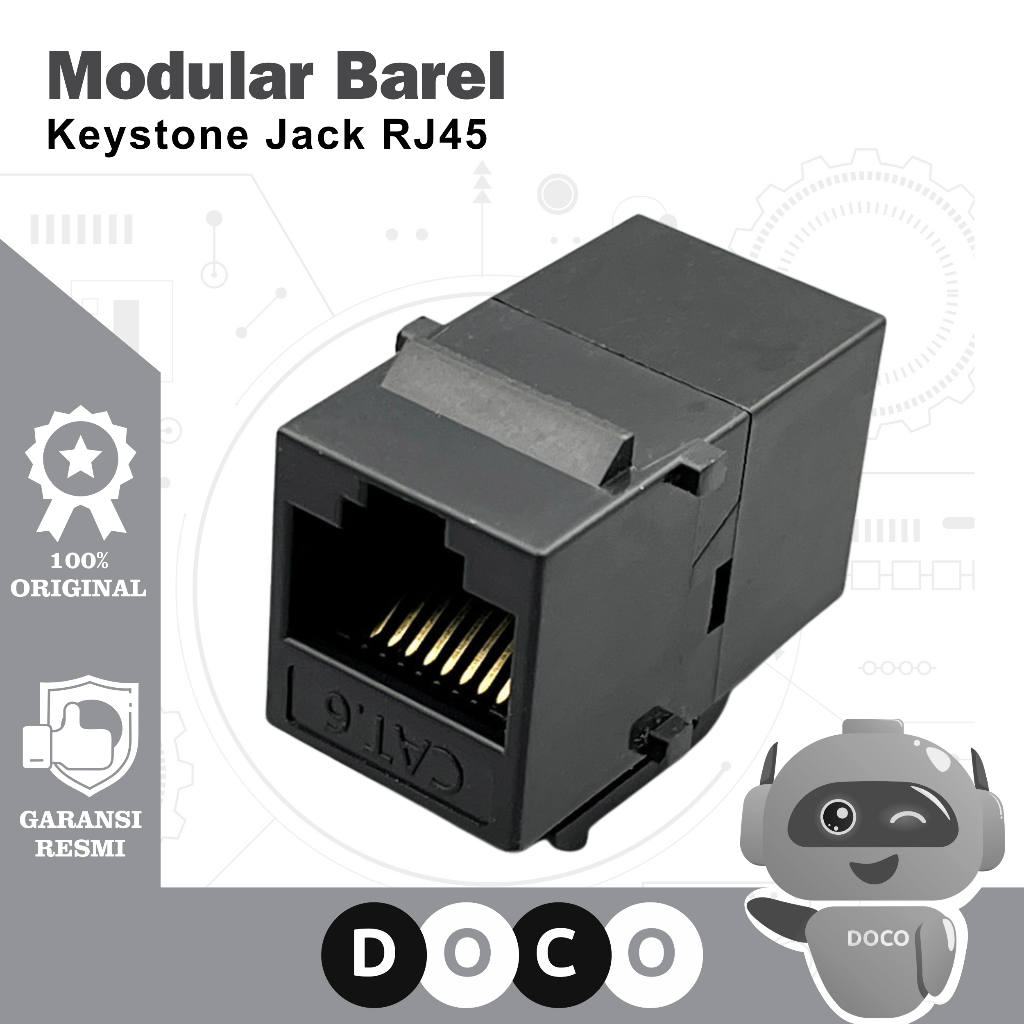 Modular CAT6 Cat5e Jack Barrel RJ45 Ethernet Extender Gigabit Barrel ...