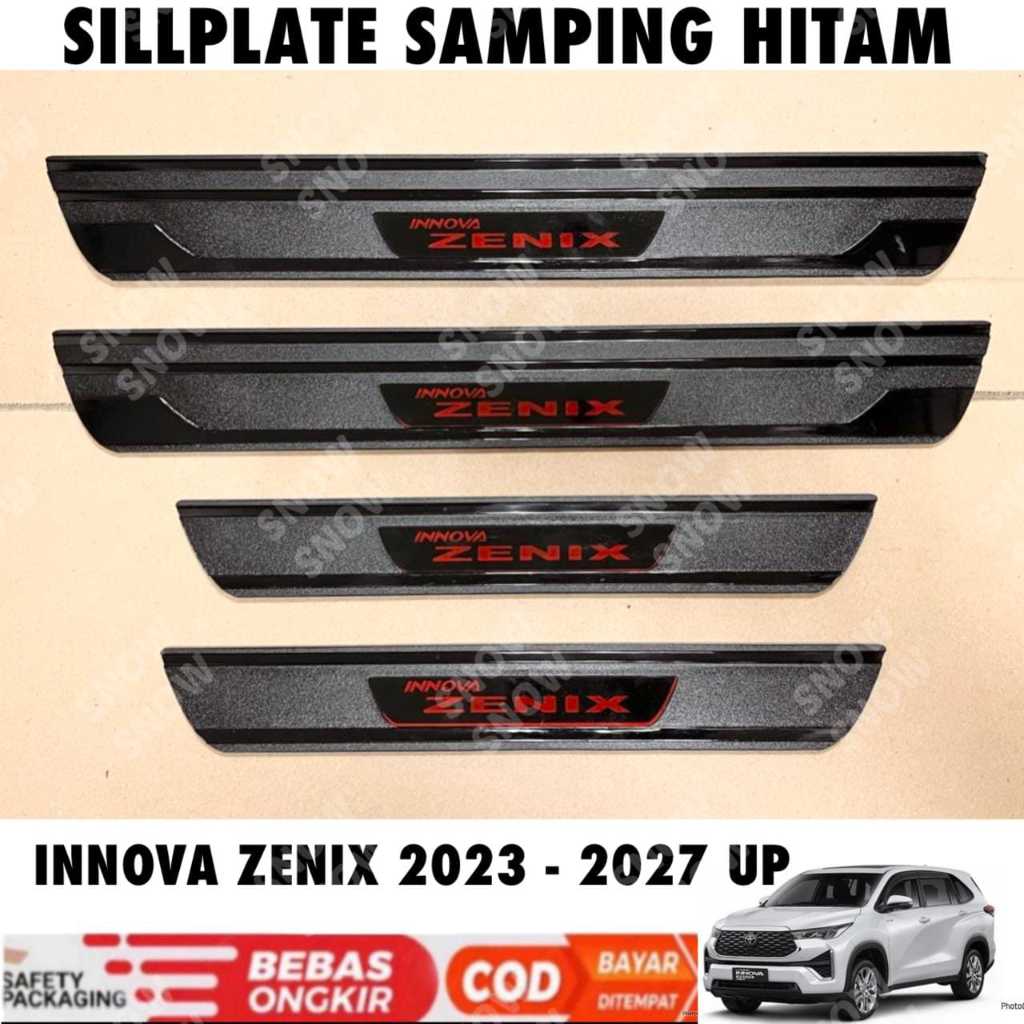 Hitam Innova Zenix Side Sillate 2023 2024 2025 2026 2027 สีดํา | Shopee ...