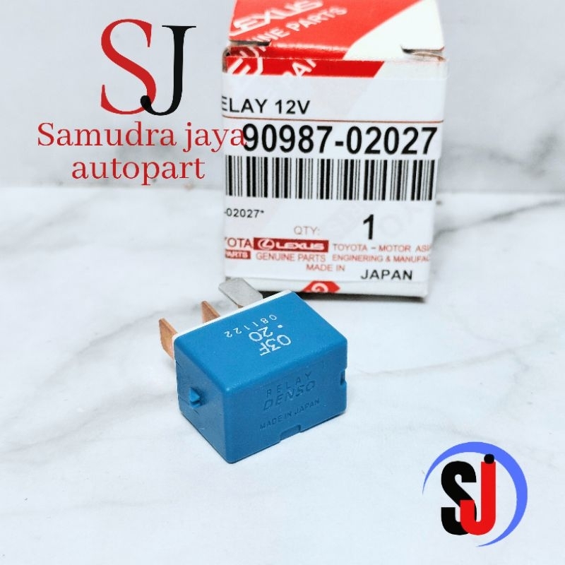BLUE RELAY DENSO 12V VOLT LEG 4 RELAY AC 12V PART NO 90987-02027 ...