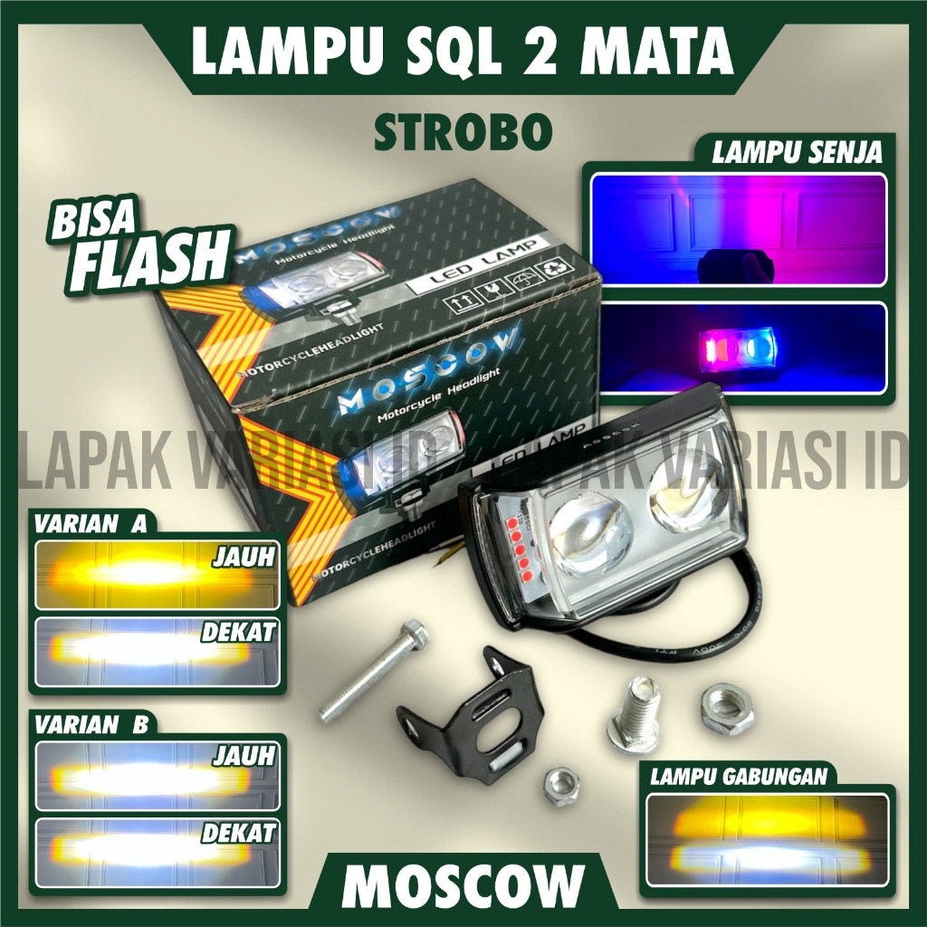 Mata SQL ยิงแสง F3 SPOTLIGHT 2 Eyes CREE ANGEL Eyes 30W UNIVERSAL เสริมรถจักรยานยนต์ SQL ...